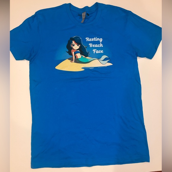 Teeturtle | Shirts | Mermaid Tee Resting Beach Face | Poshmark